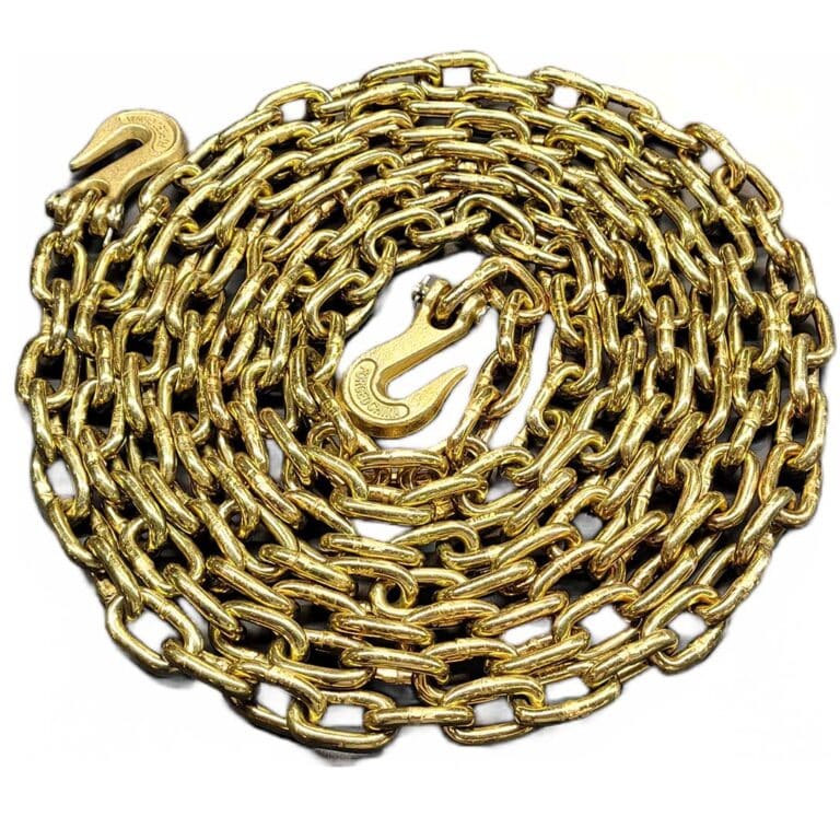 Transport chain 5/16" x 20' With Hooks 4700lb. WLL