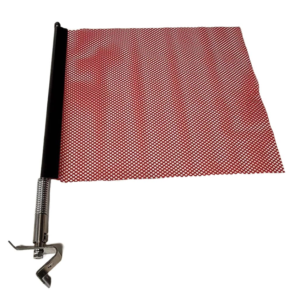 E-Z Mount Flag Kit with Spring Red machined stainless steel