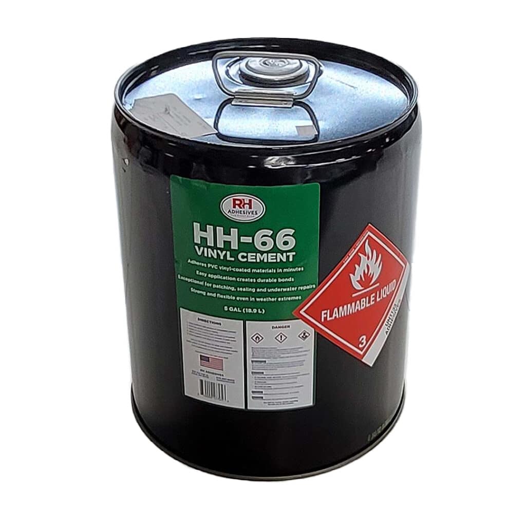 HH-66 VINYL CEMENT 5GAL. 1GAL. AND QUARTS -Tarp Repair Glue